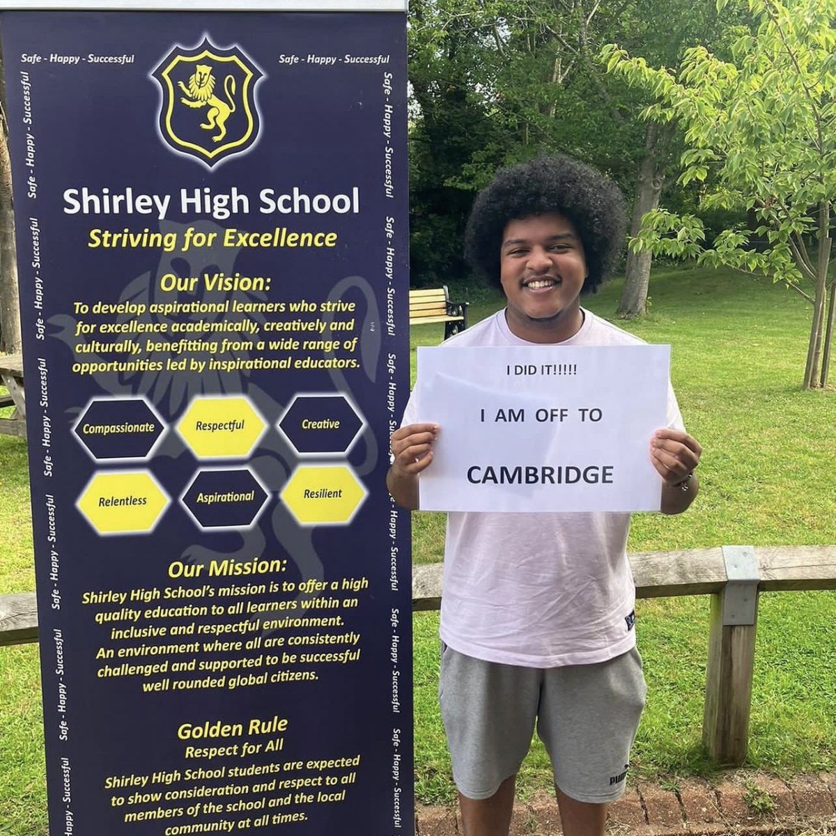 Shirley High School Performing Arts College - Off to Cambridge!!!